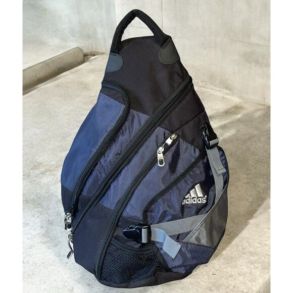 adidas | Bags | Adidas Black Load Spring Sling Shoulder Crossbody ...